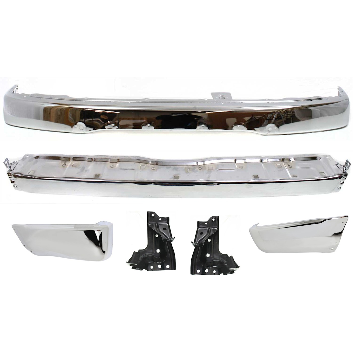 Bumper Kit For 2000-2002 Toyota 4Runner Frnt/Rear Includes Stay Support ...