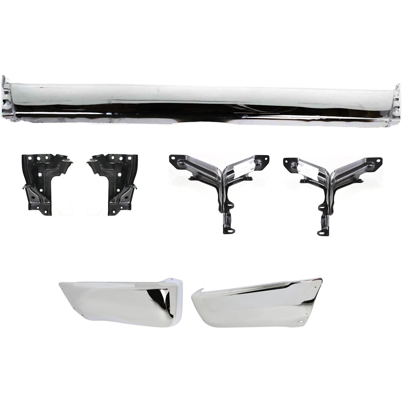 Step Bumper For 1996-1998 Toyota 4Runner Rear Chrome Bumper Ends Bumper ...
