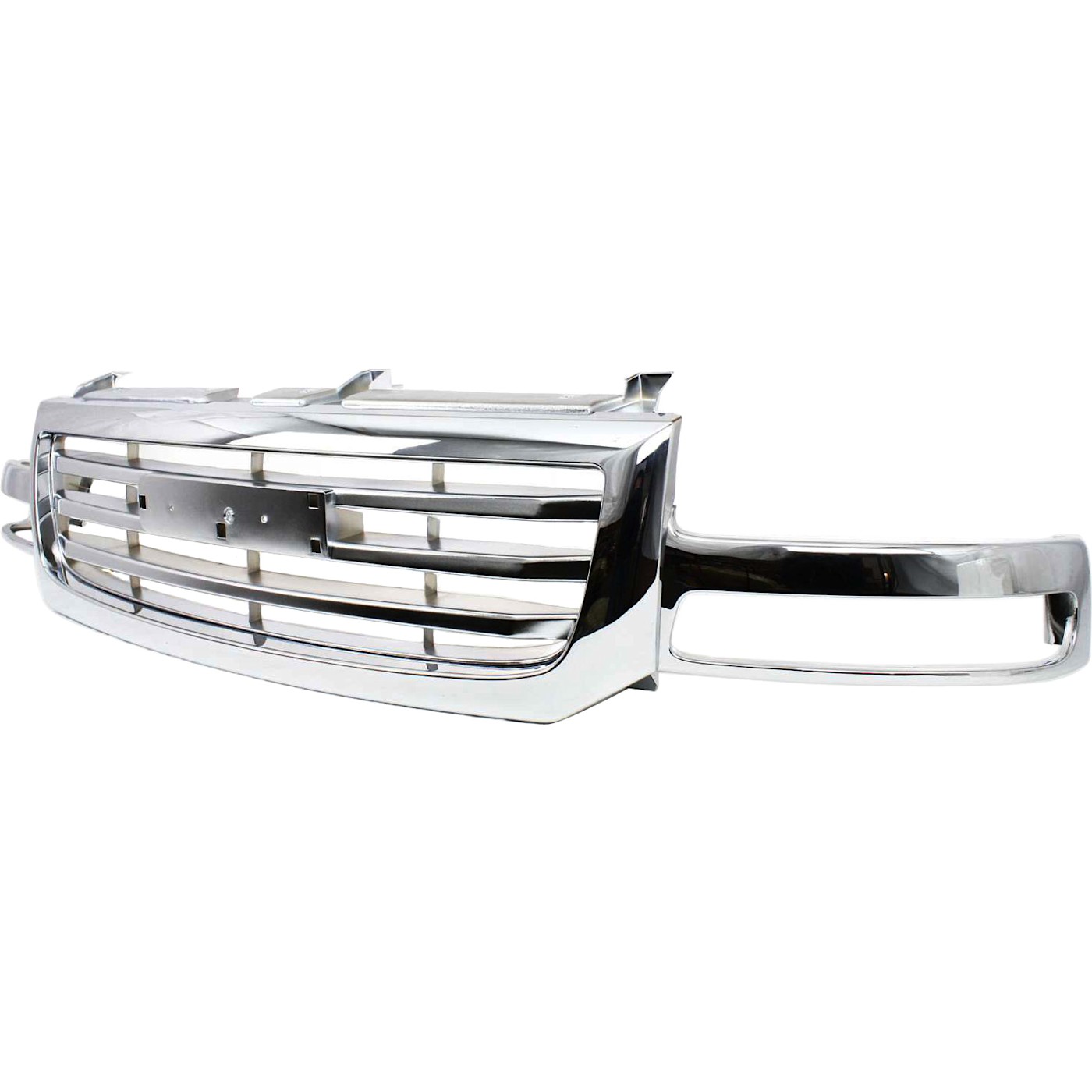 Grille For 2003-2007 GMC Sierra 1500 2003 Sierra 1500 HD Chrome Plastic ...