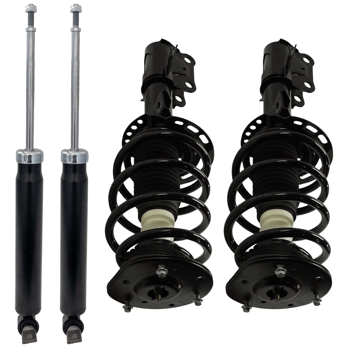 Shock and Fully Loaded Strut Set of 4 Front & Rear Driver Passenger ...