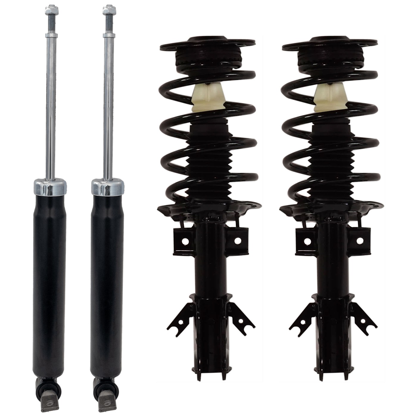 Set of 4 Shock and Fully Loaded Strut Front & Rear Driver Passenger ...